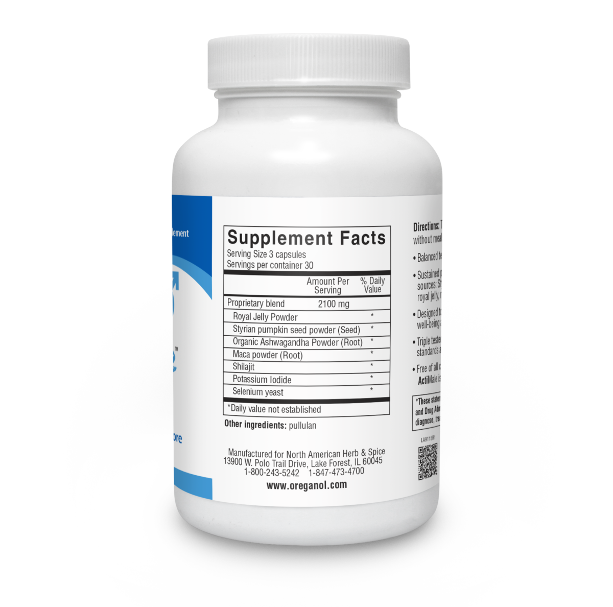 ActiMale - Men's Health Supplement - North American Herb & Spice